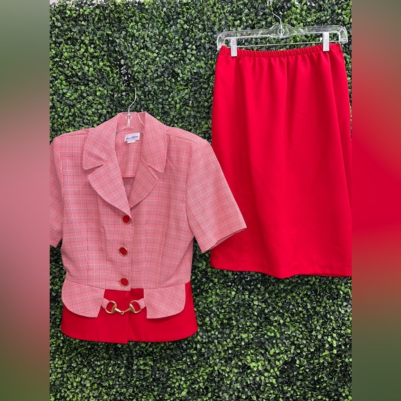 Good Times | Dresses | Vintage 2pc Good Times Red Set | Poshmark